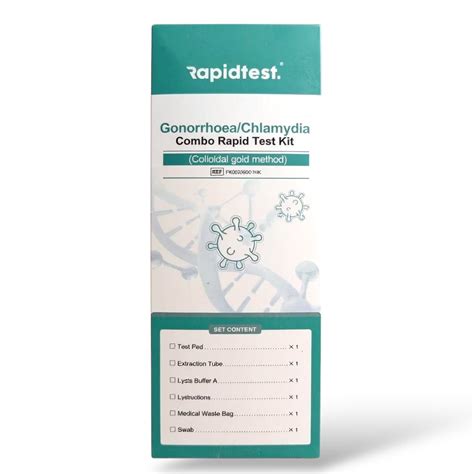 At Home Chlamydia And Gonorrhoea Combo Test Kit Dual Detection In 15