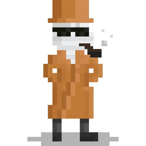 Pixel Art Invisible Man Character 27190949 Png