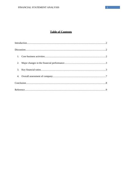 Financial Statement Analysis Of Cimic Group Limited