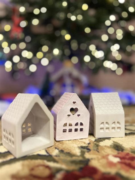 Подсвечник домик гипсовый домик — цена 20 грн в каталоге Статуэтки Купить товары для дома и