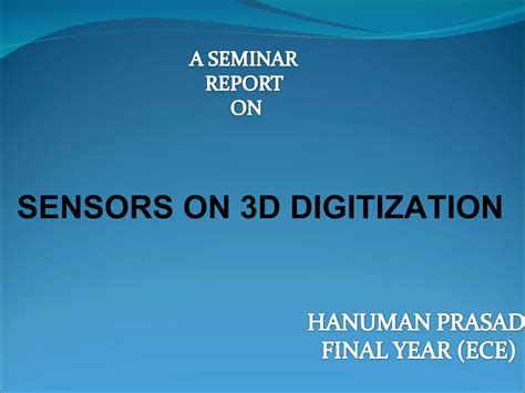 Sensors On 3d Digitization Ppt