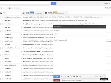 How To Create Email Templates In Gmail How To Create An Email Template In Gmail Youtube