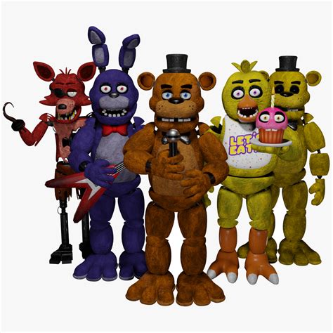 Fnaf 1 アニマトロニクス3dモデル Turbosquid 2101783