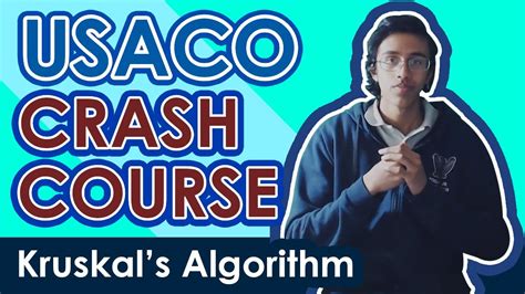 Usaco Crash Course Kruskals Algorithm Youtube