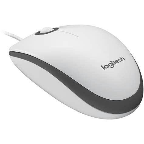 Мишка Logitech M100 Бял Emag Bg