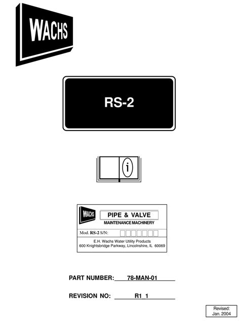 Wachs Rs 2 Manual Pdf Download Manualslib
