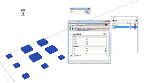 บ้าน Sketchup วิธีการแก้ไขค่า Attribute ใน Dynamic