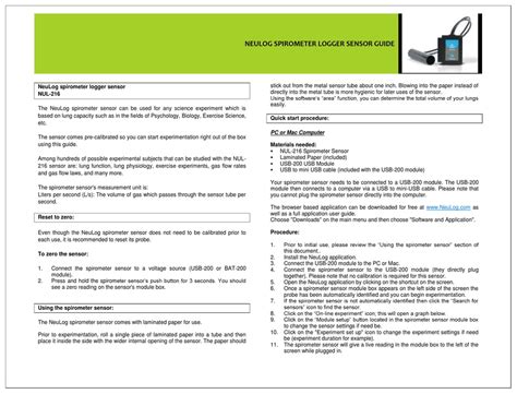 NEULOG NUL 216 MANUAL Pdf Download ManualsLib