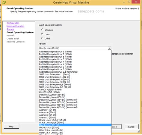 How To Create And Configure Virtual Machines On The VMware ESXi Server Sneppets