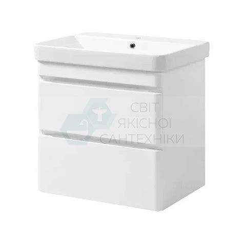 Купити Тумба ЮВВІС підвісна ТПБ 2 Д 100 з умивальником Vivace білий глянець Svitsanteh