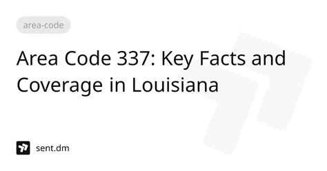 Area Code 337 Key Facts And Coverage In Louisiana