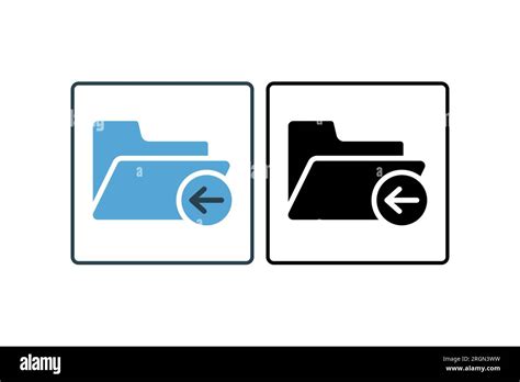 Move To Folder Icon Suitable For Web Site Design App User Interfaces