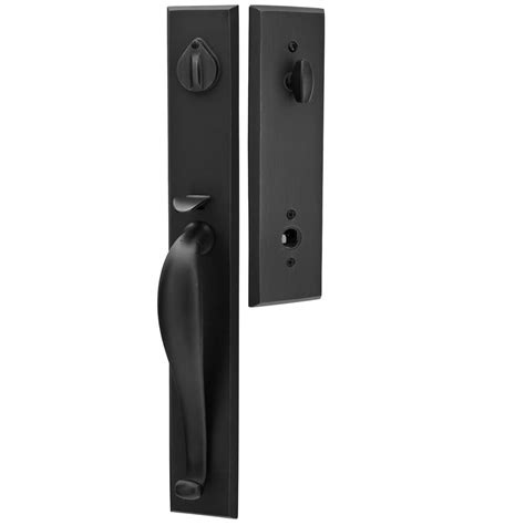 Sandcast Bronze Handlesets Collection Single Cylinder Rectangular