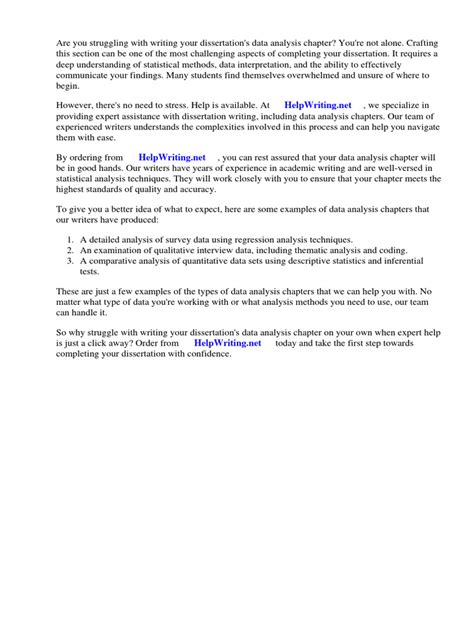 dissertation data analysis chapter examples pdf data analysis