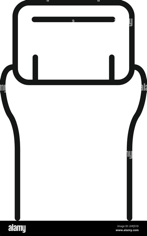 Led Diode Icon Outline Vector Light Semiconductor Electric Component