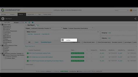 Codebeamer For Beginners Tutorial Create Report Youtube