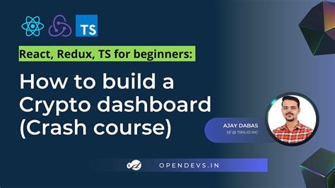 Build A Crypto Dashboard Using React Redux TypeScript Crash Course