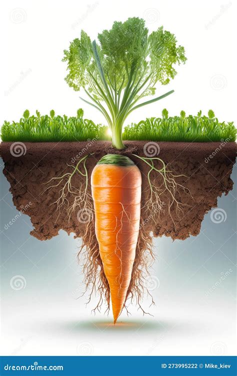 Carrot Growing In Blue Box Icon Cartoon Vector
