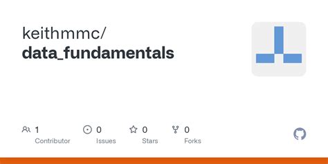 github keithmmc data fundamentals