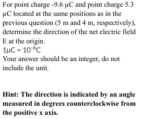 Solved Two Point Charges Qa And Qb Are Located At The X Y