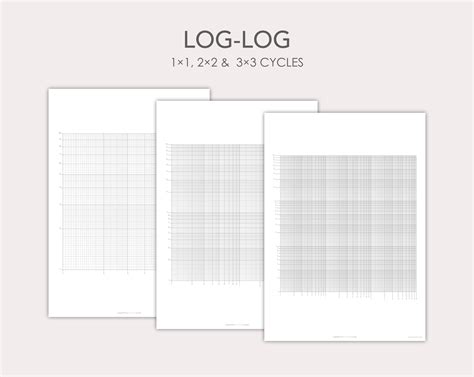 Logarithmic Graph Paper Templates Semi Log Log Log Happystudy