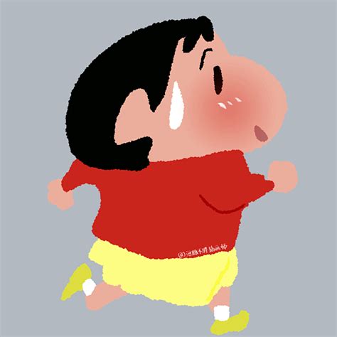 蜡笔小新可爱头像手绘今日份