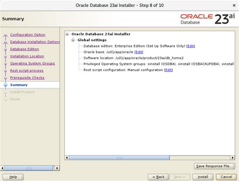 Oracle 23ai How To Install Rdbms Software Gui Database Blog