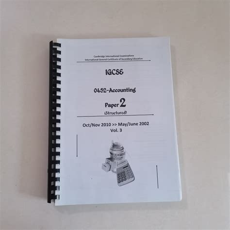 Igcse Accounting Past Year Paper P Hobbies Toys Books Magazines Textbooks On Carousell