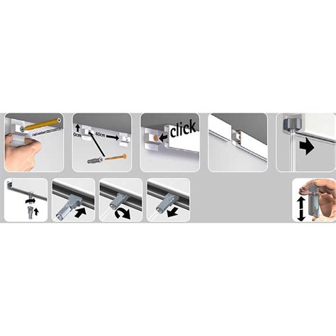 Click Rail White M Mustang Standoffs