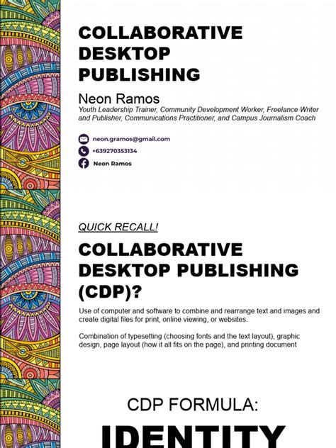 Collaborative Desktop Publishing Pdf Page Layout Publishing