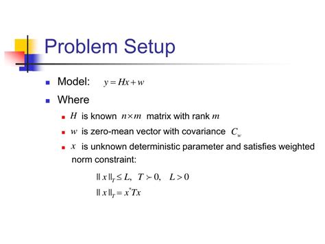 Ppt Constrained Minimax Estimation Powerpoint Presentation Free Download Id3499972