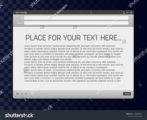 Creative Vector Illustration Email Message Interface Stock Vector Royalty Free 1140856853