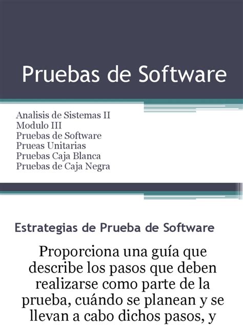 S14 Pruebas De Software Pdf Software Pruebas De Software
