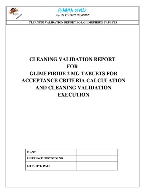 Fillable Online Analytical Method Validation For Cleaning Validationpdf Fax Email Print Pdffiller