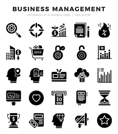 Premium Vector Project Management Icons Set Vector Illustration