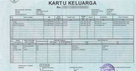 Persyaratan Prosedur Dan Cara Membuat Kartu Keluarga ABI Awam Bicara