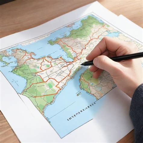 Person Adding Details To A Handdrawn Map Detailed Vector Set Premium AI Generated Vector