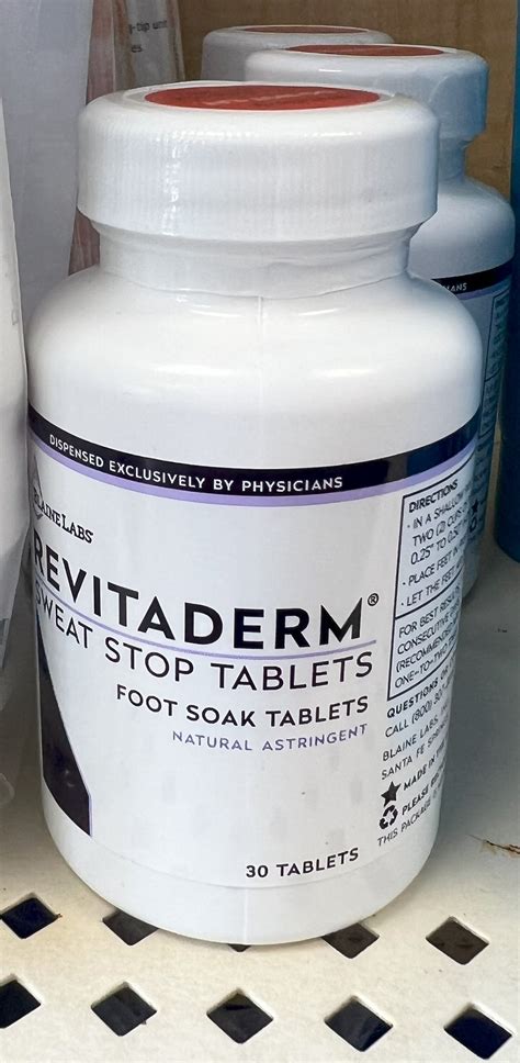 Hyperhidrosis Soaking Tablets Corrective Alignment