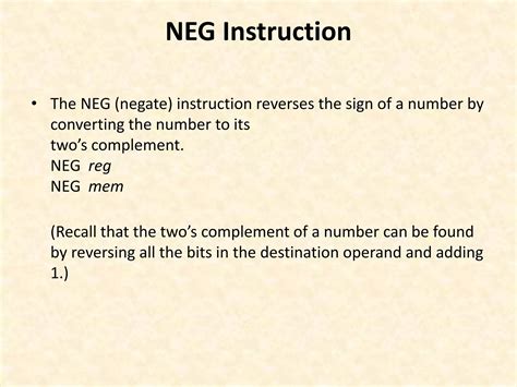 Assembly Language Addition And Subtraction Pptx