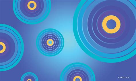 Circle Layer Vibrant Background Template Copy Space Radial Color Gradation Backdrop Rounded