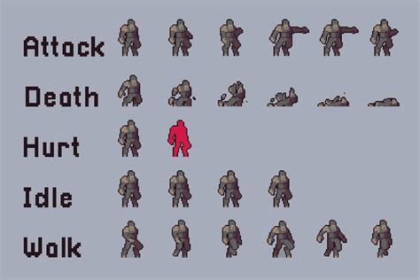 Free Underwater Enemies Sprite Pack By Free Game Assets Gui Sprite