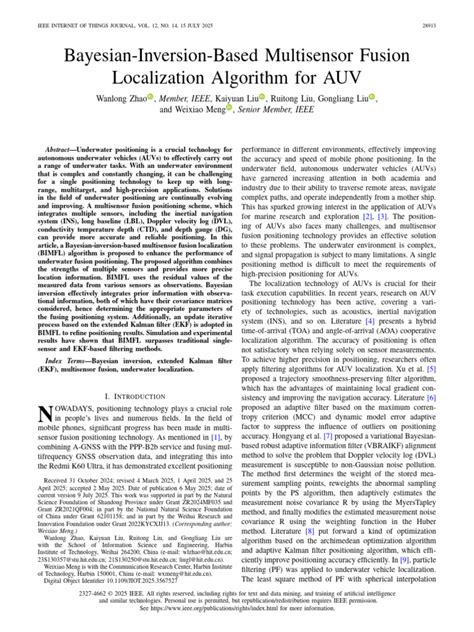 Bayesian Inversion Based Multisensor Fusion Localization Algorithm For