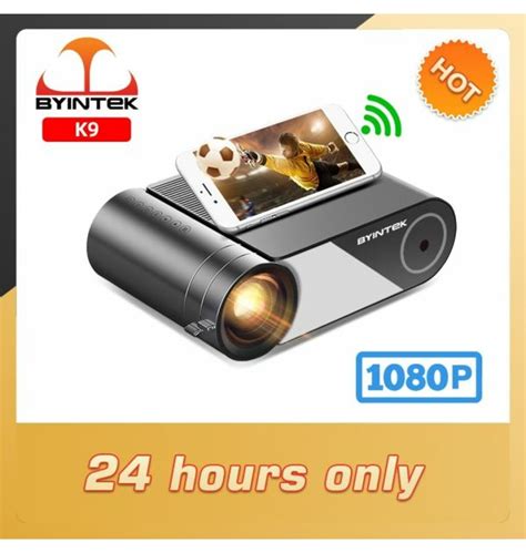 가정용 프로젝트빔 빔프로젝트 미니빔 캠핑 빔프로젝터미니 프로젝터 소형 빔프로젝터 Byintek K9 Wifi 무선 Tv 미니