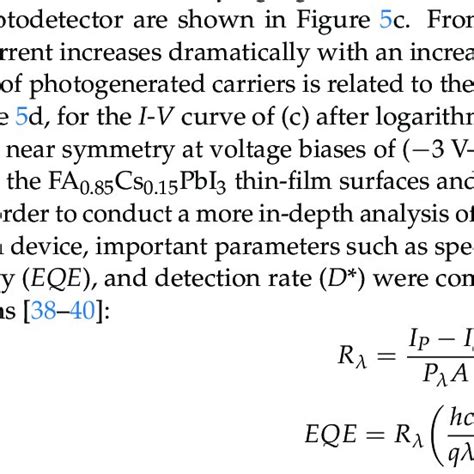 Performance Comparison Of Different Photodetectors Download Scientific Diagram