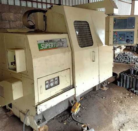 Used Cnc Lathe Machine Metal Chuck Size Mm Spindle Nose A Swing Over Bed Mm Max