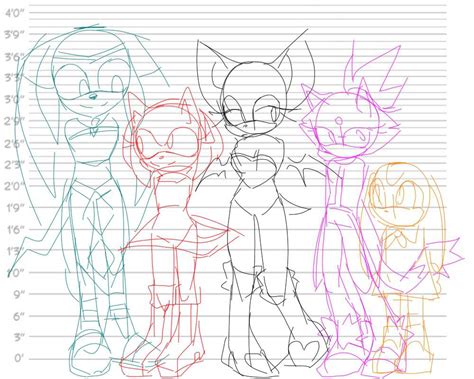 Height Comparison Girls Sonic The Hedgehog Amino