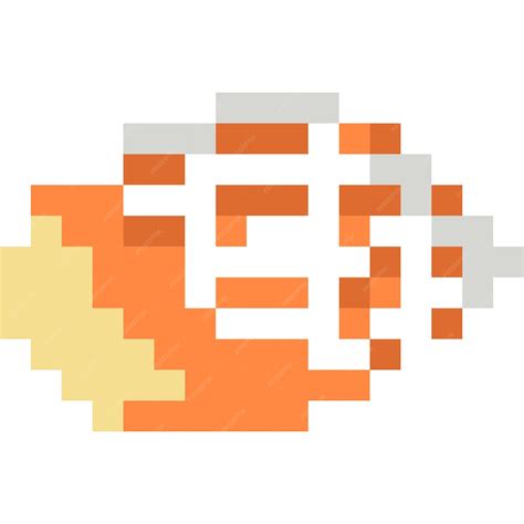 Premium Vector Shell Fish Cartoon Icon In Pixel Style