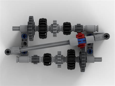 Lego Moc Compact 5 Speed Gearbox By Dubby Rebrickable Build With Lego