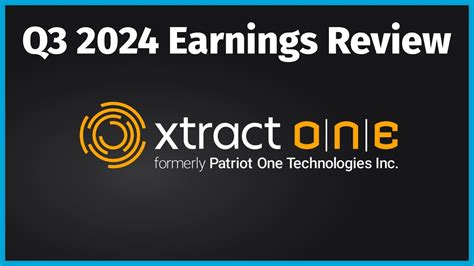 Xtract One Technologies Q3 2024 Earnings Review Xtra Xtraf Youtube