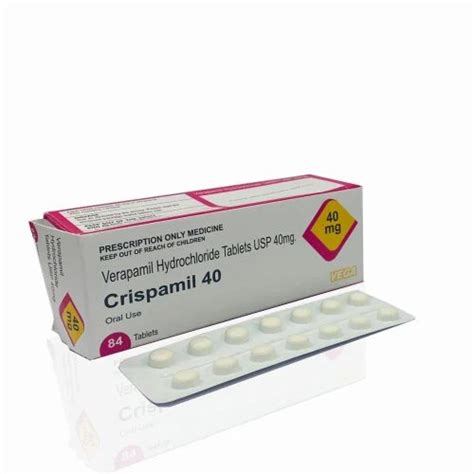 Verapamil Hydrochloride Tablet 120 Mg At Rs 340 Strip In Nagpur Id 2855310254691